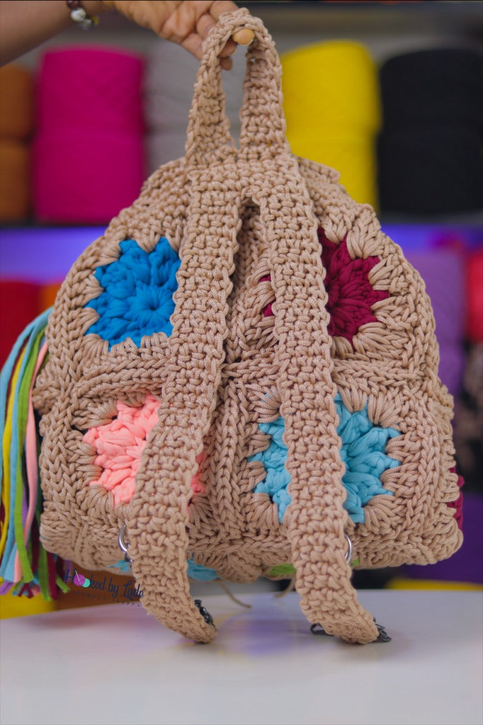Pastel themed 'Shola' backpack – Hooked by Lade